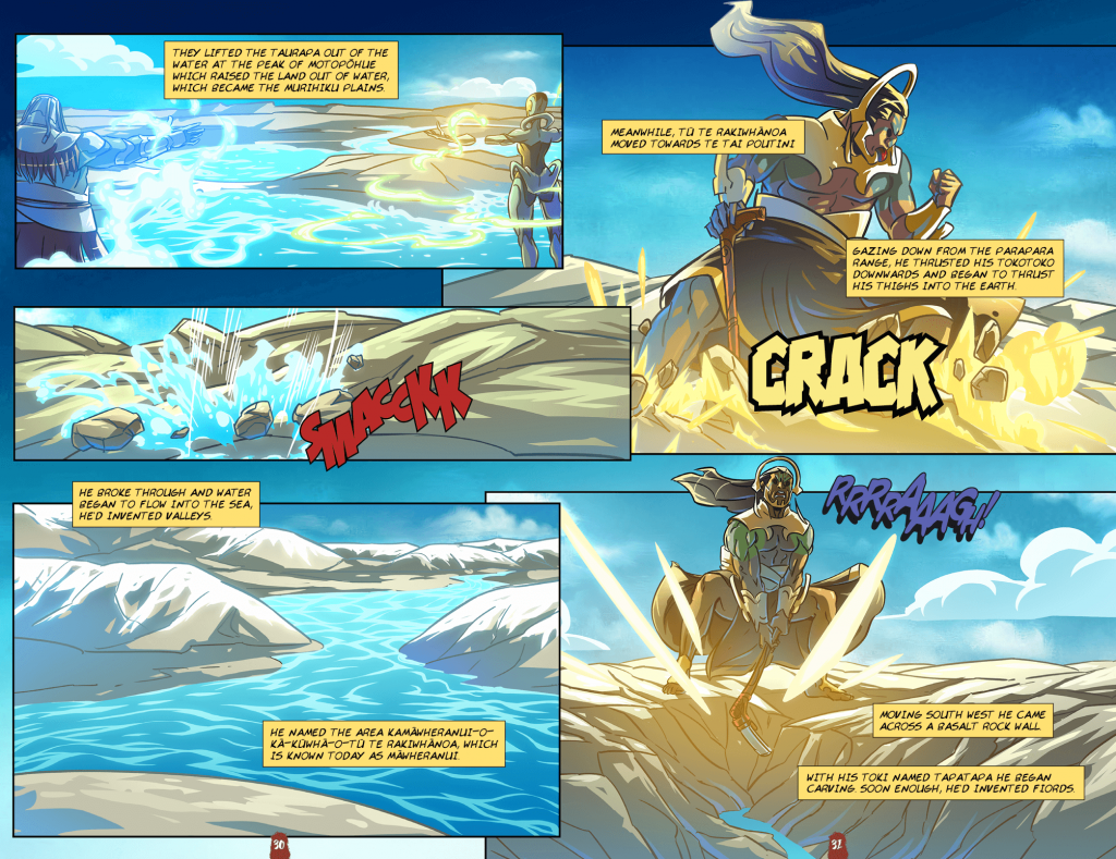 Te Waka o Aoraki: Pūrākau Māori Graphic Novel - Maui Studios Aotearoa